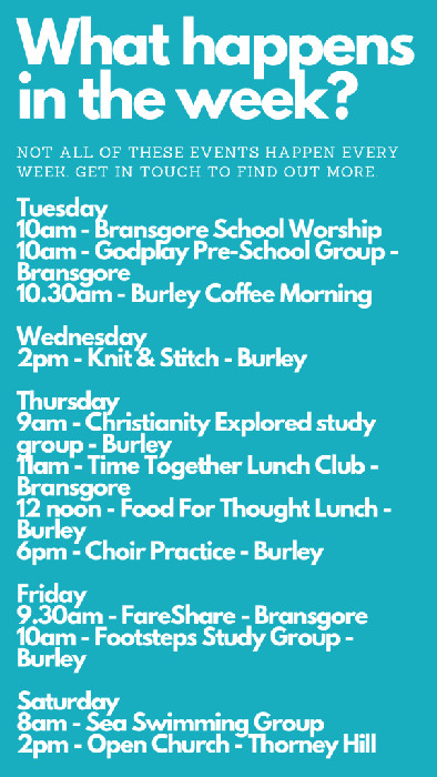 St Michael & All Angels Hinton Admiral - What's On